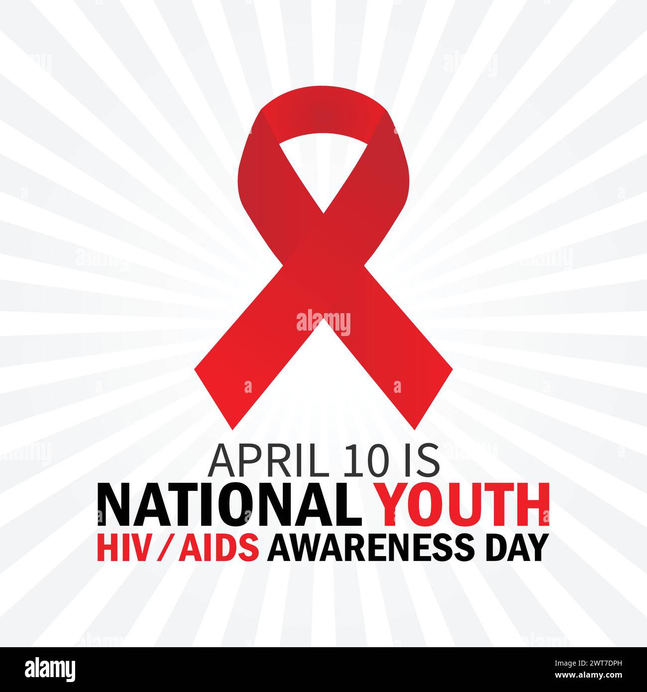 National Youth Hiv Aids Awareness Day. Suitable for greeting card, poster and banner Stock ...
