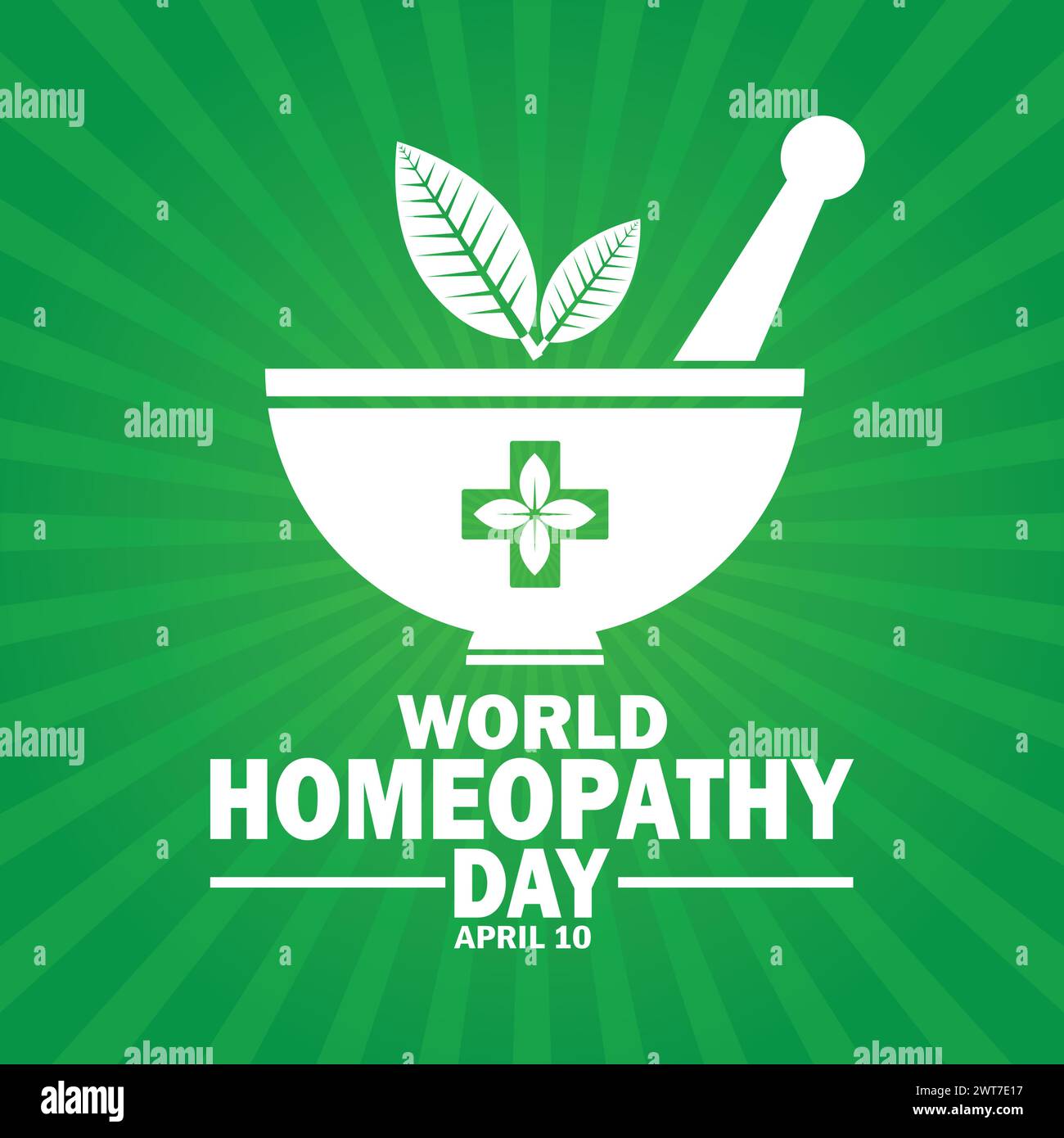 World Homeopathy Day. April 10. Holiday concept. Template for ...