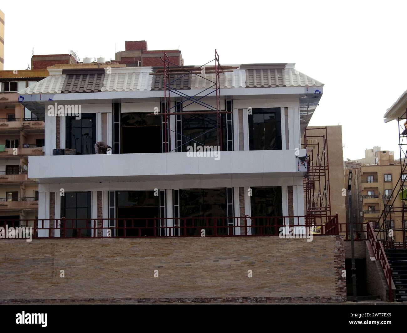 Cairo, Egypt, November 23 2022: new building that is still under ...