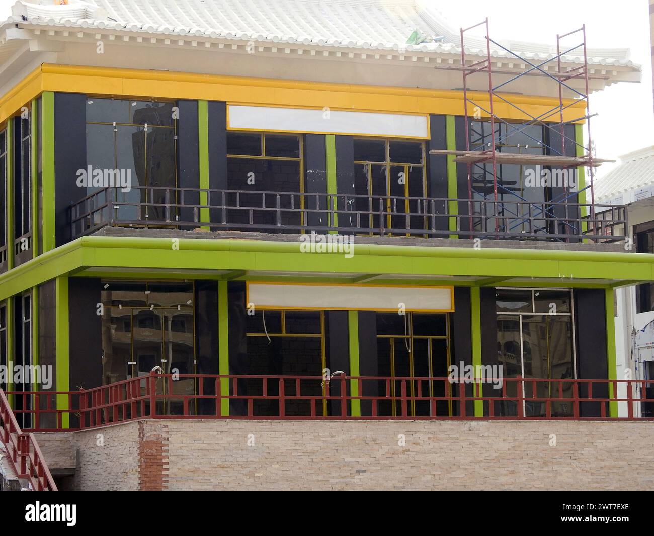 Cairo, Egypt, November 23 2022: new building that is still under ...