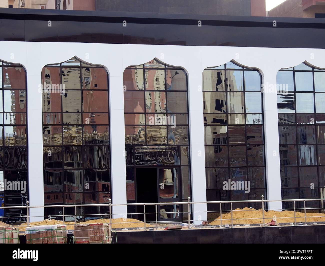 Cairo, Egypt, November 23 2022: A new building that is still under ...