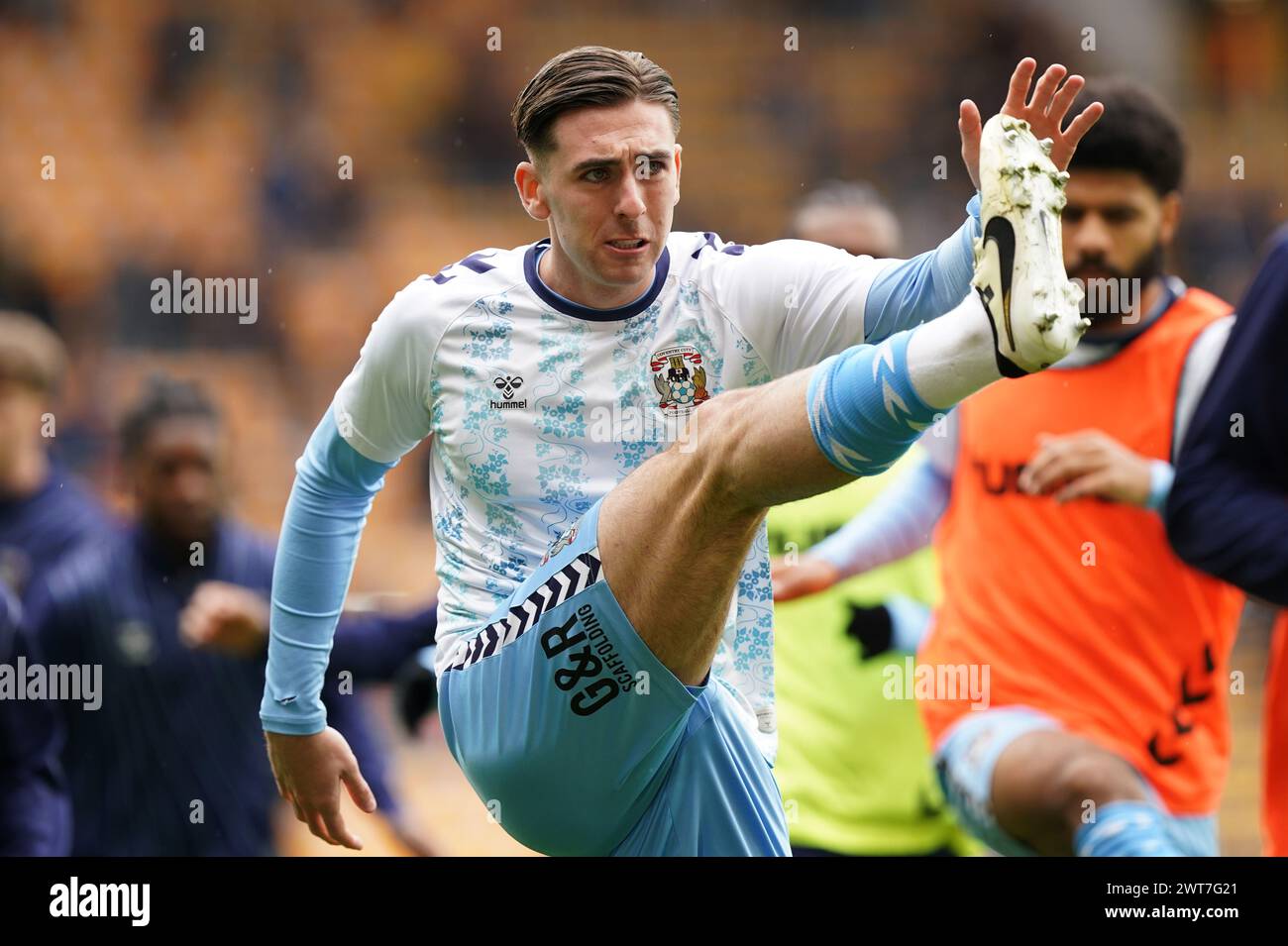 Coventry City's Luis Binks warming up before the Emirates FA Cup ...