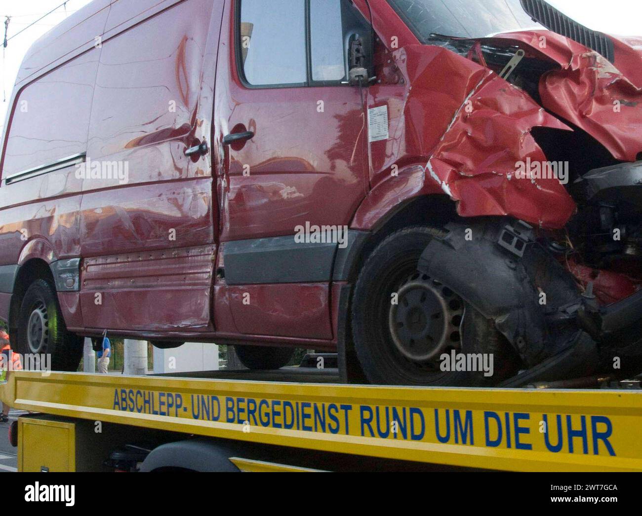 car repair after a breakdown, fixing broken parts of an automobile car ...