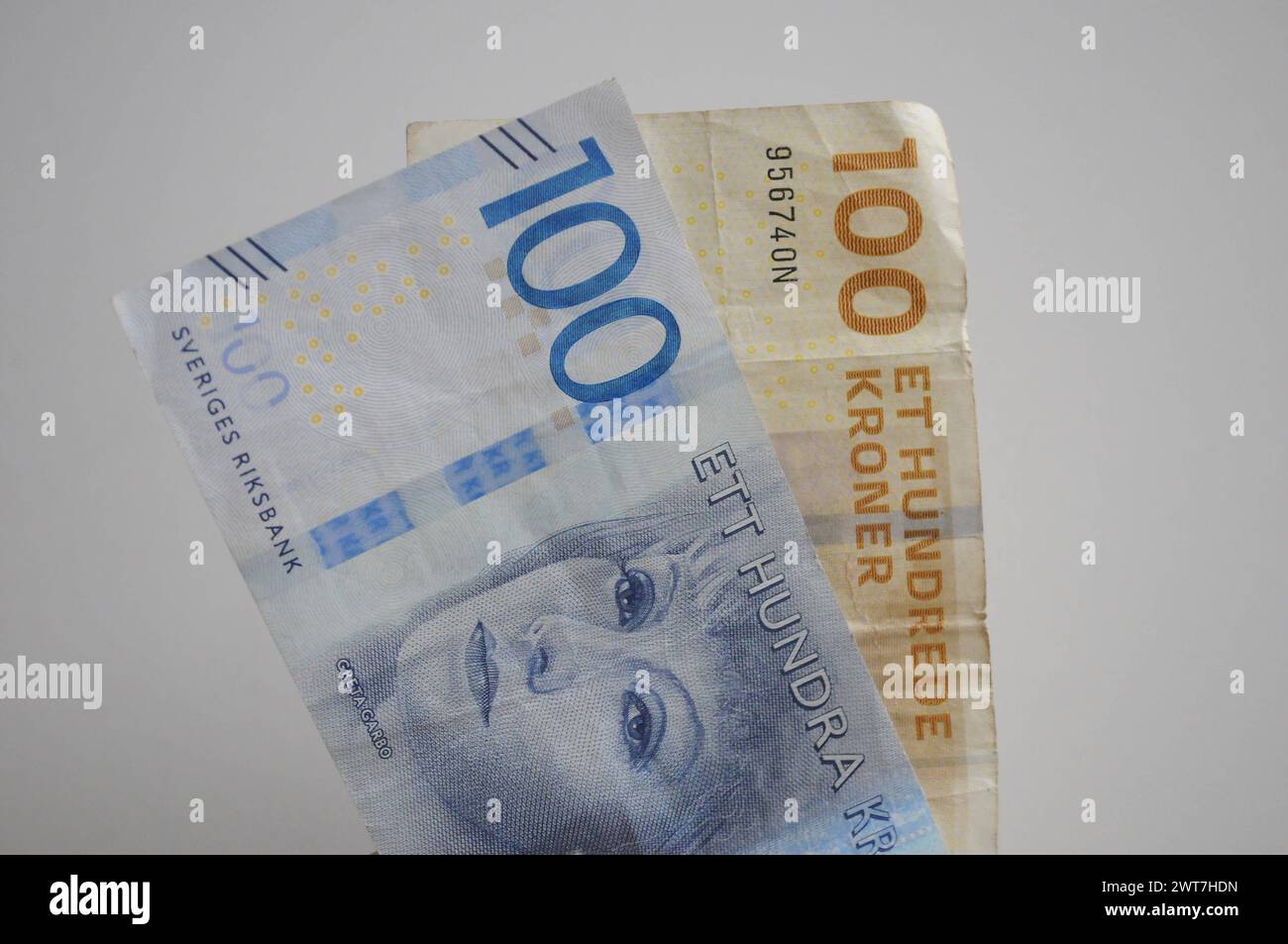 Copenhagen, Denmark /16 March 2024/Nordic currency Swedish kronor and ...