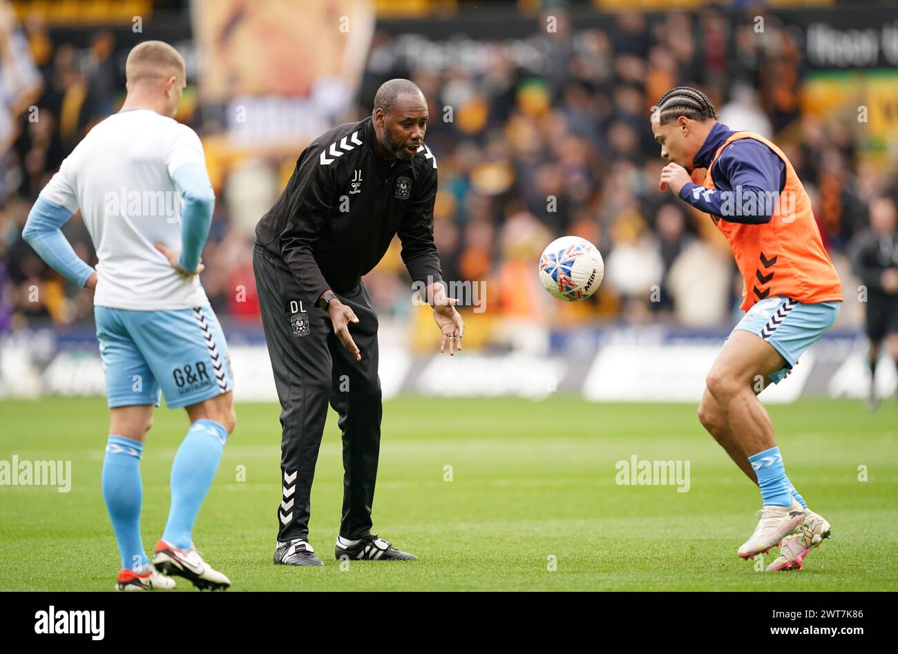 Coventry City first-team coach Dennis Lawrence before the Emirates FA ...