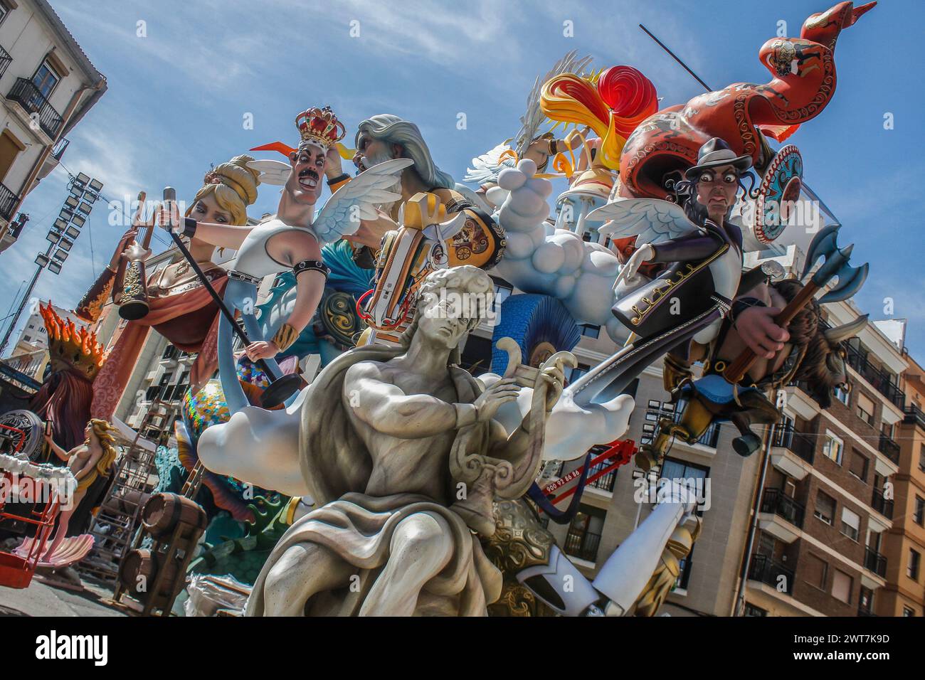 Valencia, Spain. 15th Mar, 2024. Figures seen during the Fallas of ...