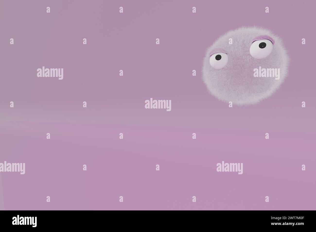 3d render of fuzzy, pink and plush face Stock Photo - Alamy