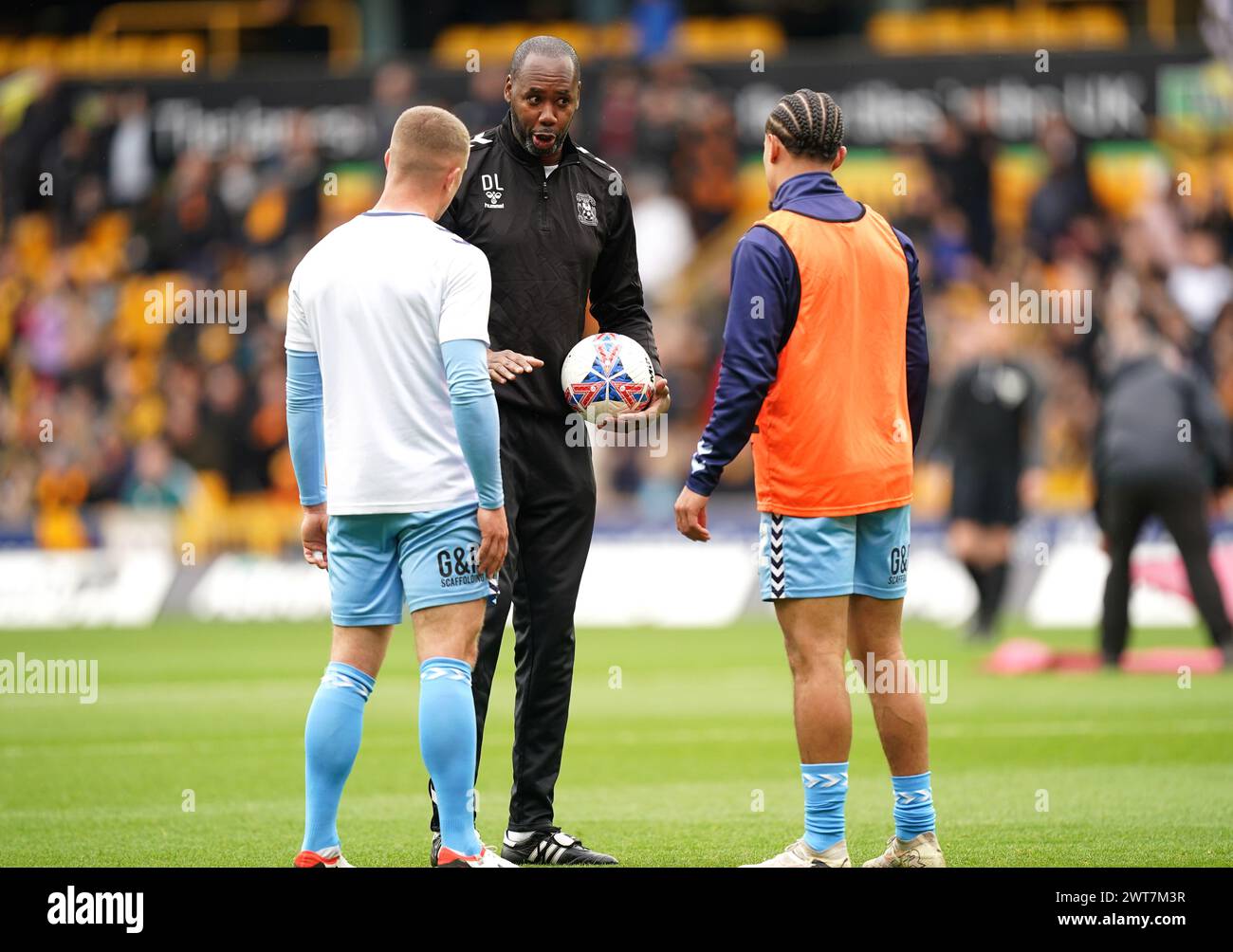 Coventry City first-team coach Dennis Lawrence before the Emirates FA ...