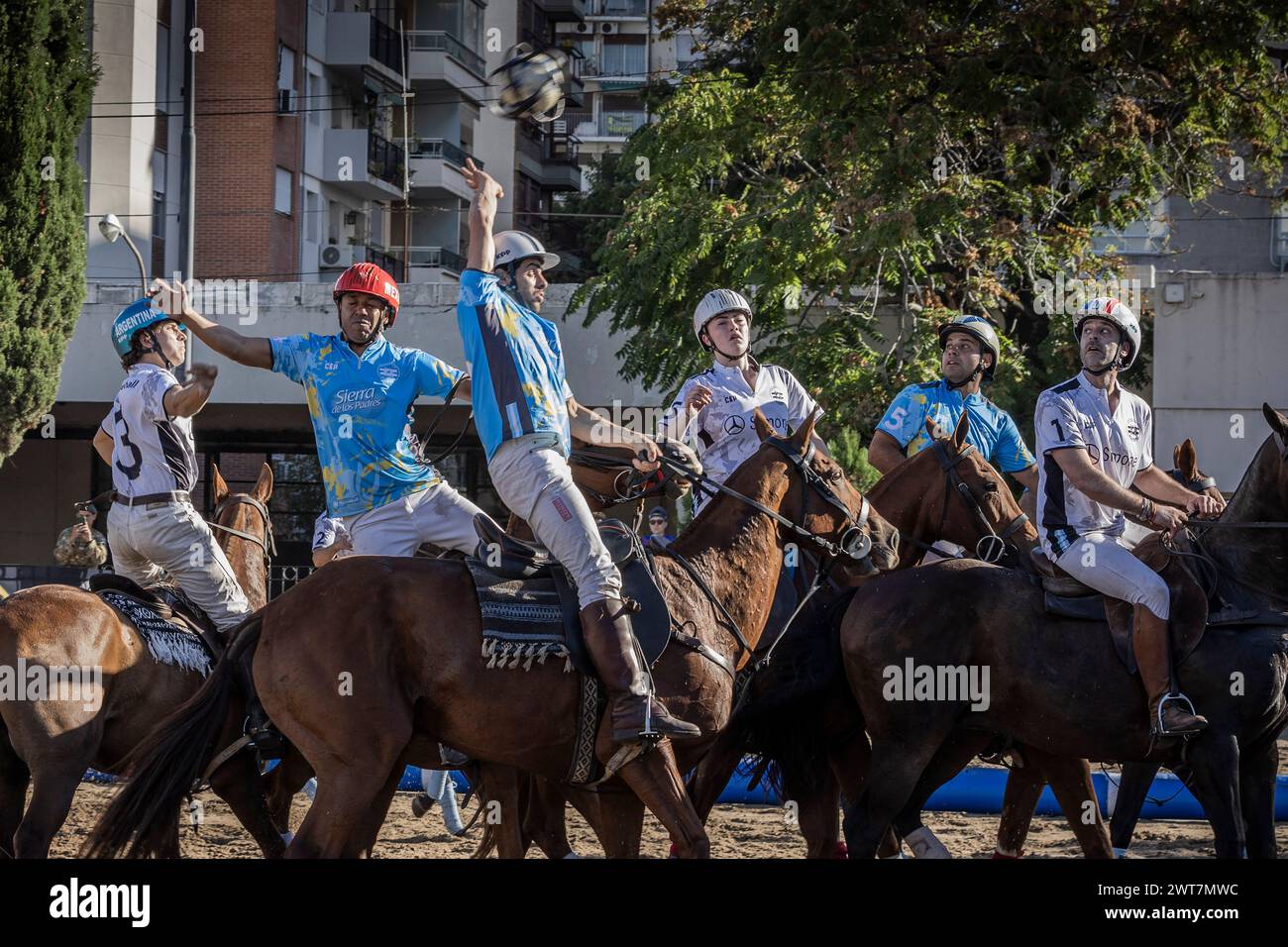 Argentina's Justo Bermudez of team Simone (C) seen in action during the ...