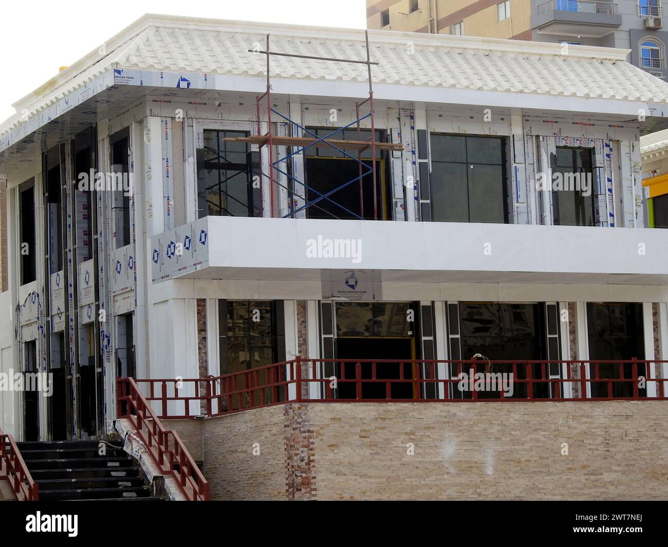 Cairo, Egypt, November 23 2022: new building that is still under ...