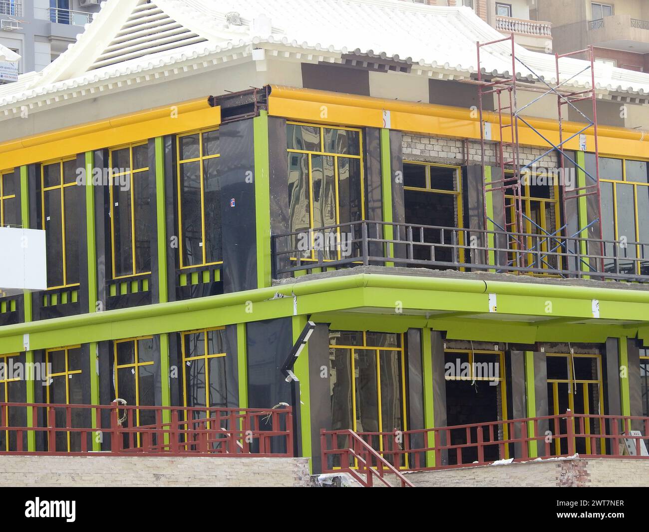 Cairo, Egypt, November 23 2022: new building that is still under ...