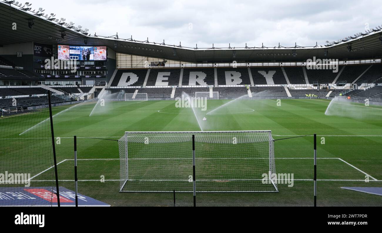 Pride Park, Derby, Derbyshire, UK. 16th Mar, 2024. League One Football ...
