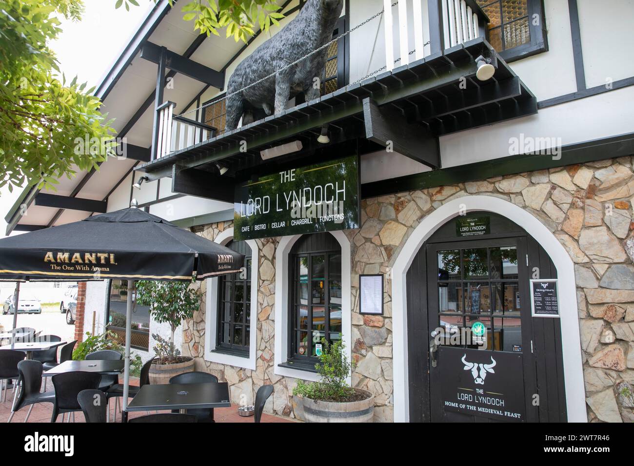 The Lord Lyndoch restaurant and bar in the Barossa Valley town of ...