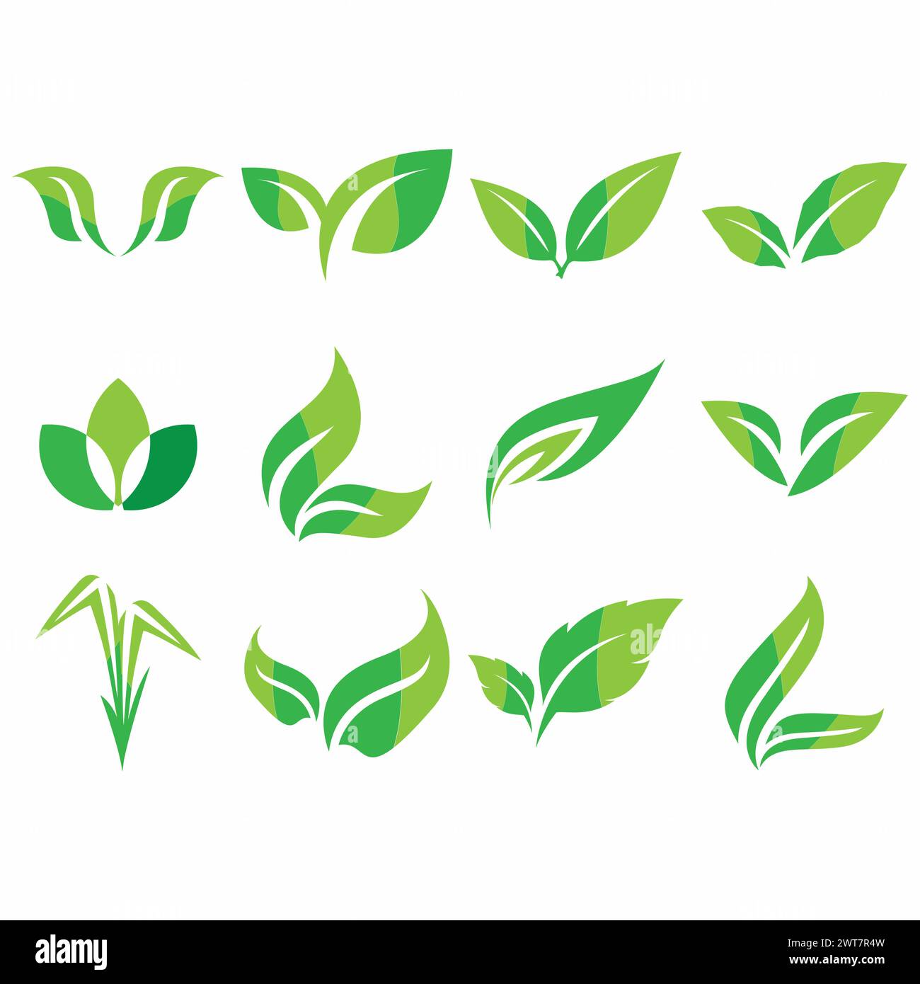 Leaf vector logo icon set Stock Vector Image & Art - Alamy