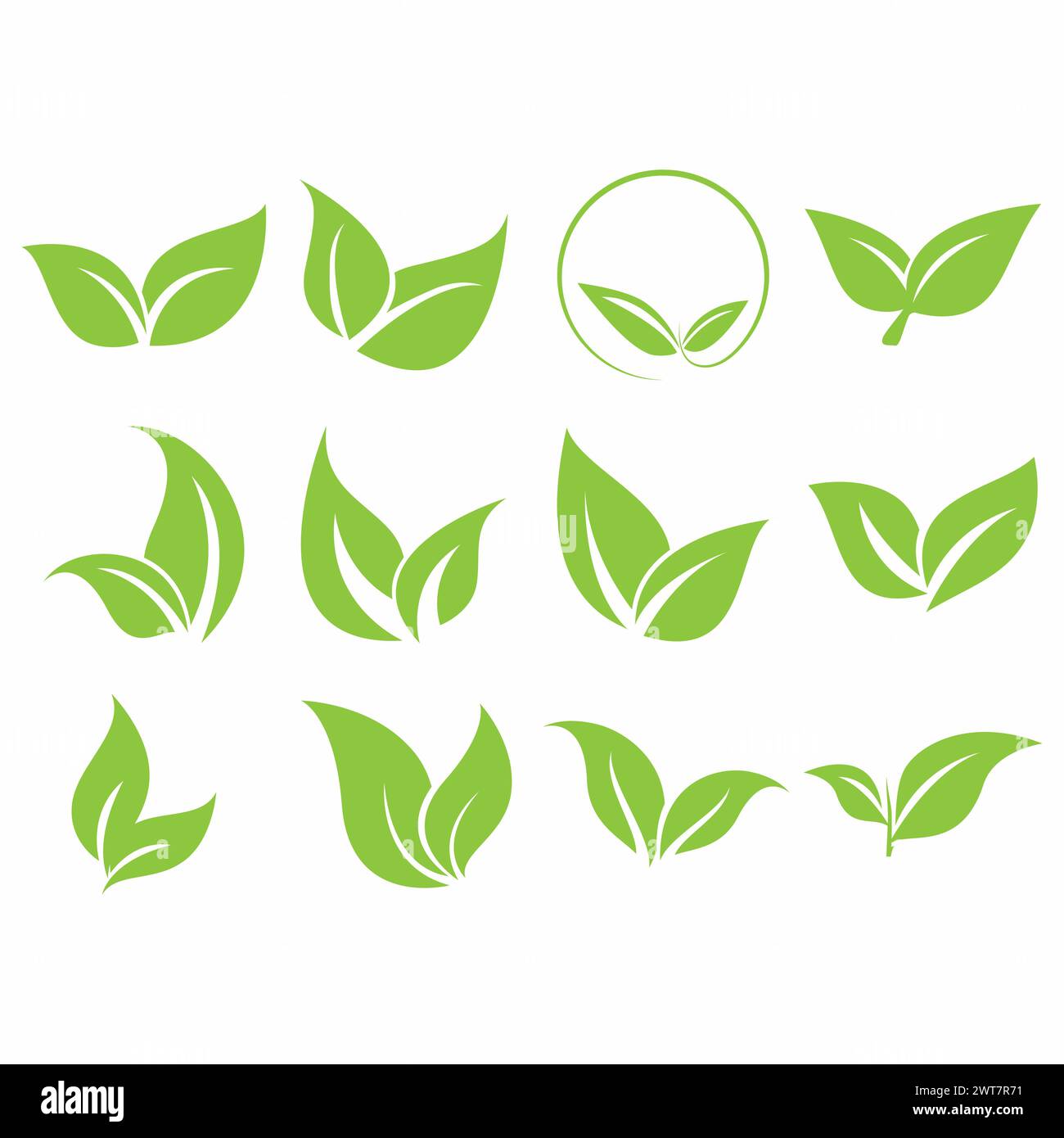 Leaf vector logo icon set Stock Vector Image & Art - Alamy