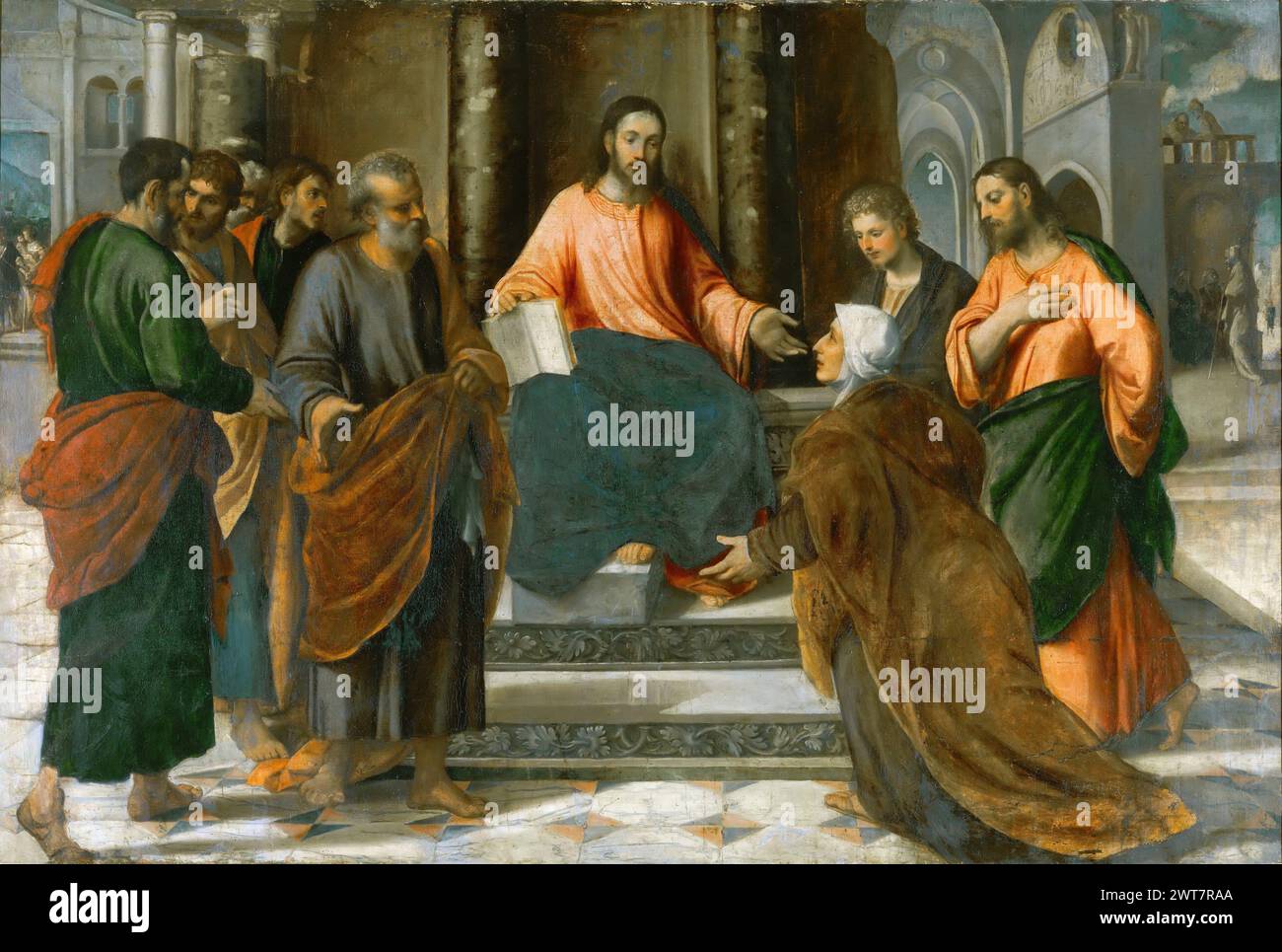 Christ with the zebedee family hi-res stock photography and images - Alamy