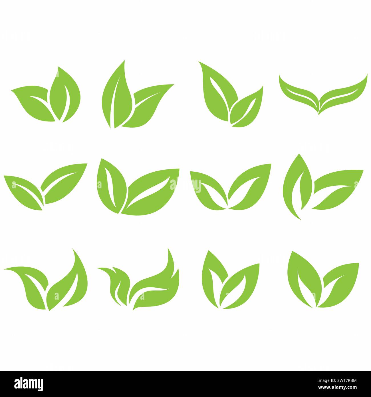 Leaf vector logo icon set Stock Vector Image & Art - Alamy