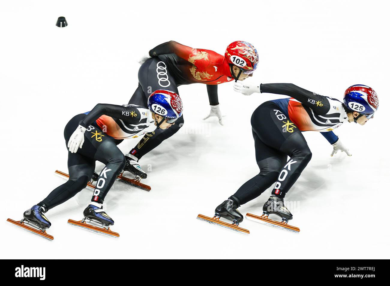 ROTTERDAM - (l-r) Gun Woo Kim (KOR), Long Sun (CHN), Daeheon Hwang (KOR ...