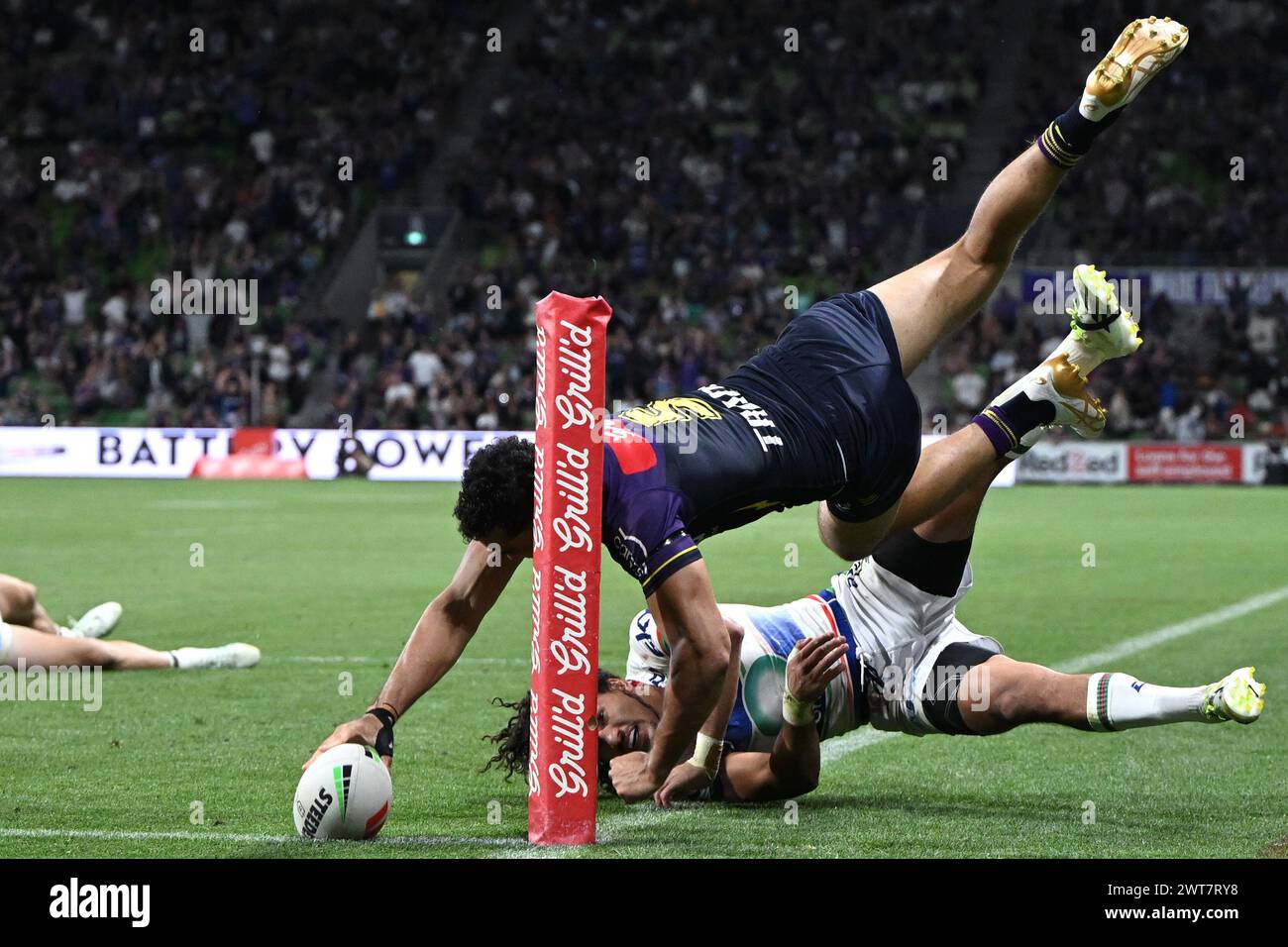 Melbourne, Australia. 16th Mar, 2024. Xavier Coates of the Storm ...