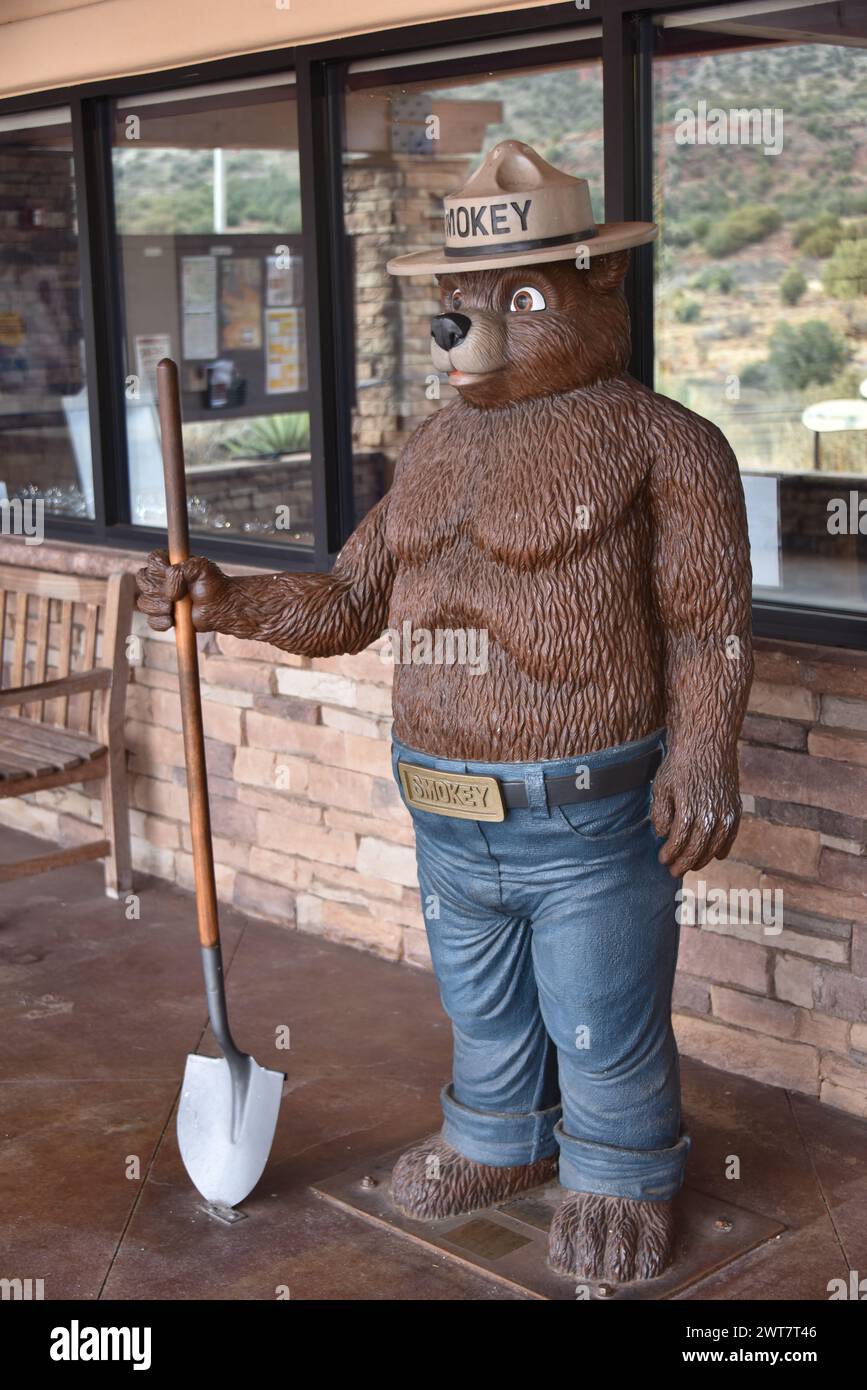 Sedona, AZ. U.S.A. 2/3/2024. U.S. Forest Service Red Rock Ranger ...