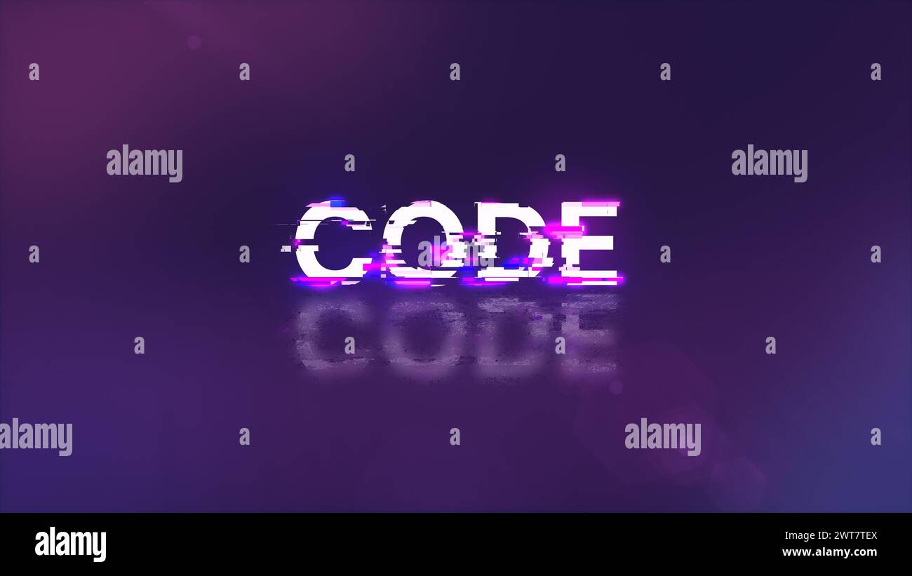 Animation digital code glitch effects hi-res stock photography and ...