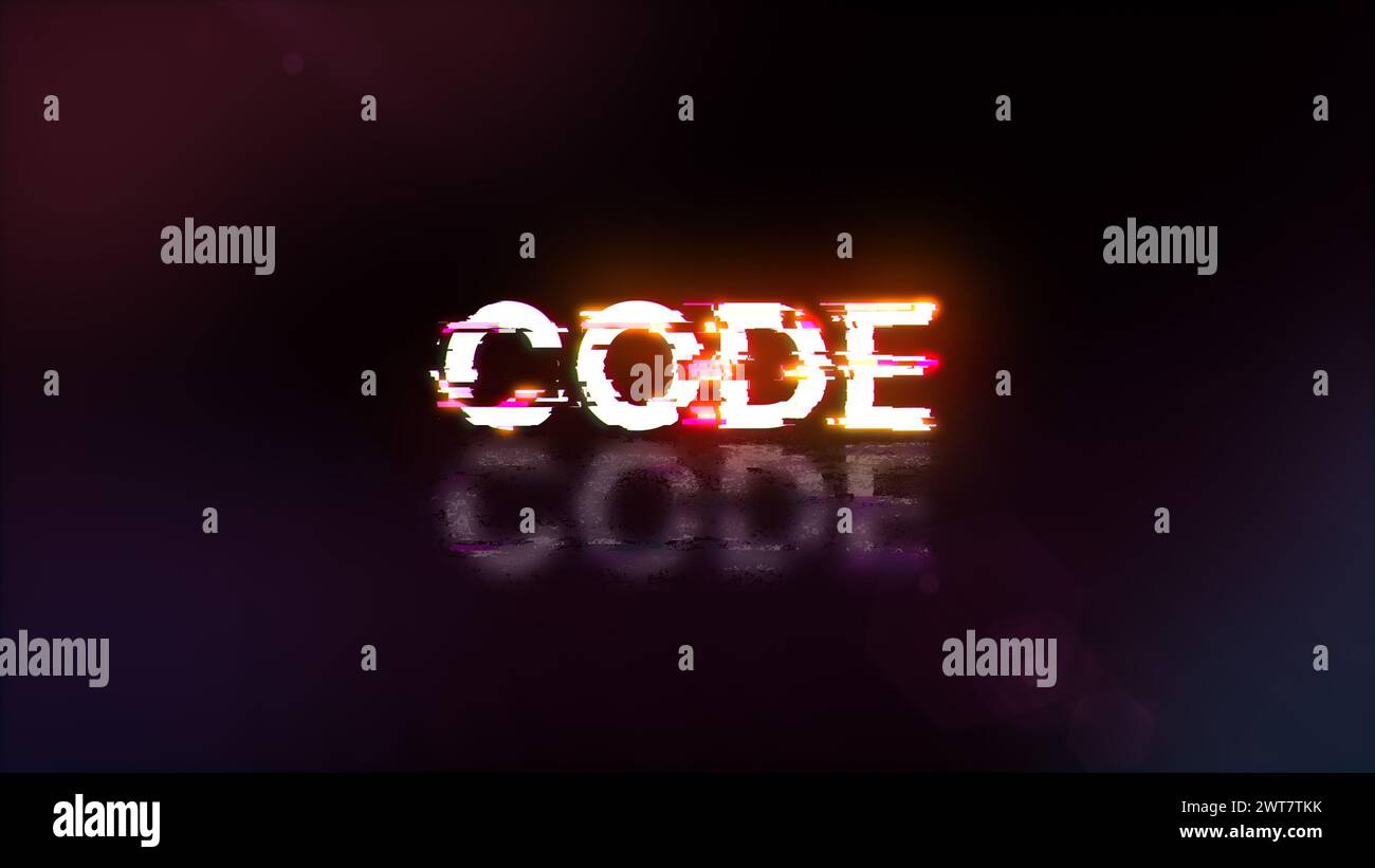 Animation digital code glitch effects hi-res stock photography and ...