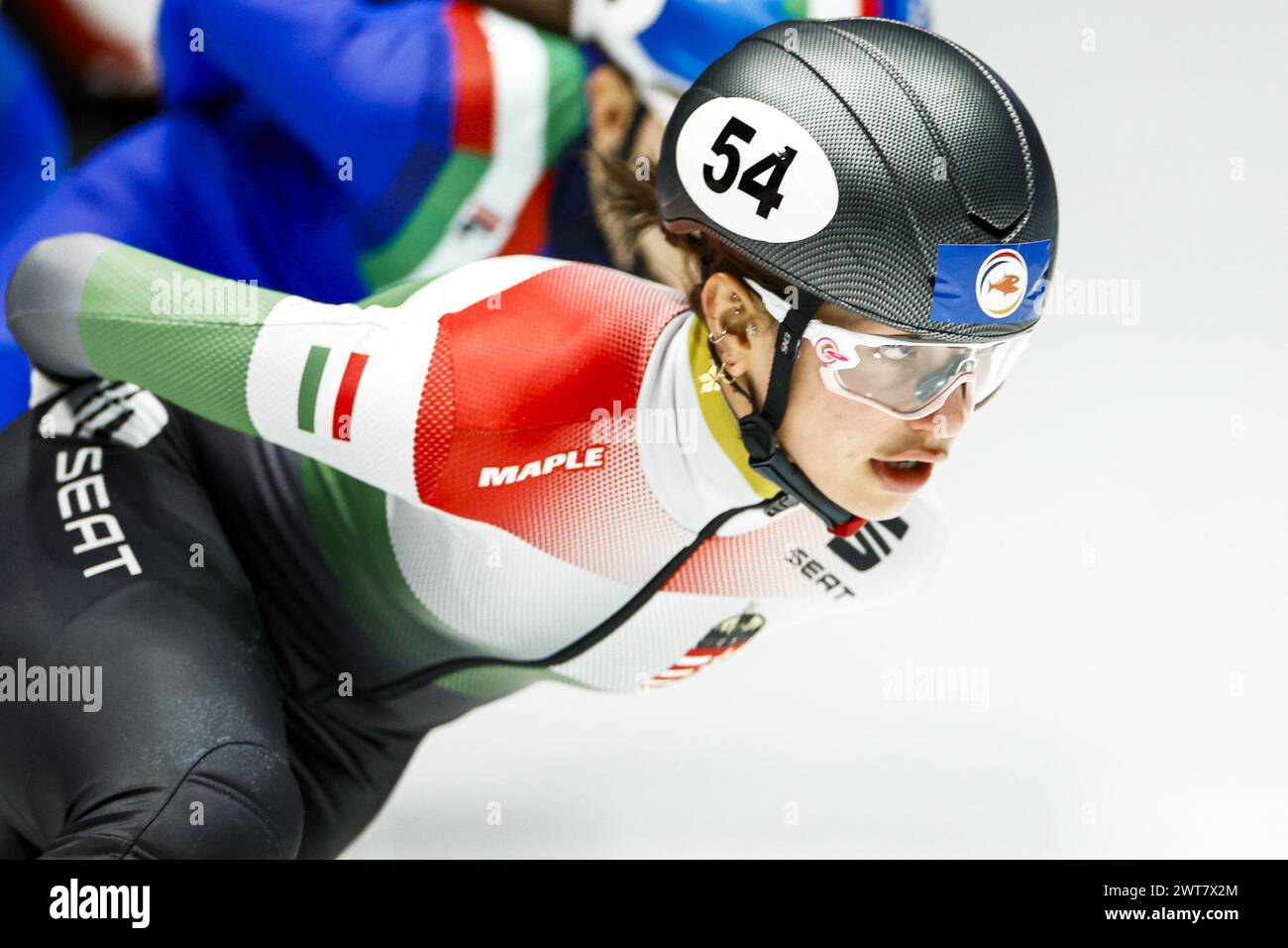 ROTTERDAM - Maja Dora Somodi (HON) during the 1500 meters women's B ...