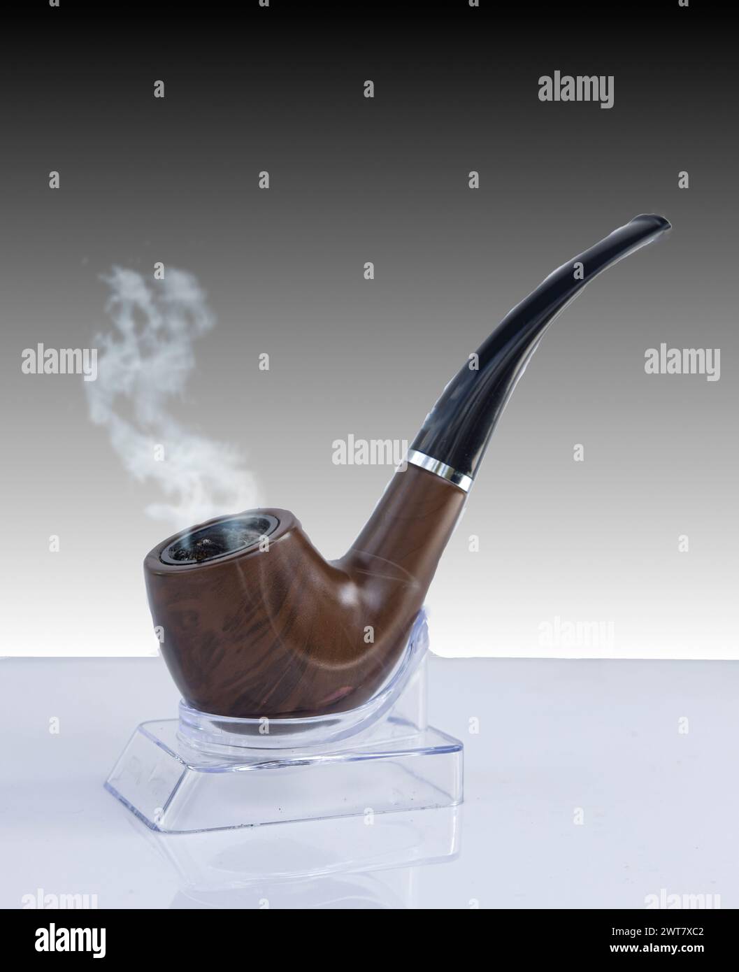 Wooden pipe on stand hi-res stock photography and images - Alamy