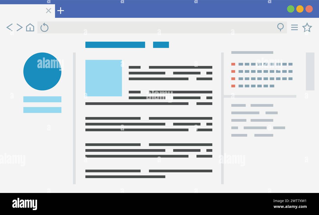 Website framework layout. Web interface arcitecture icon Stock Vector ...