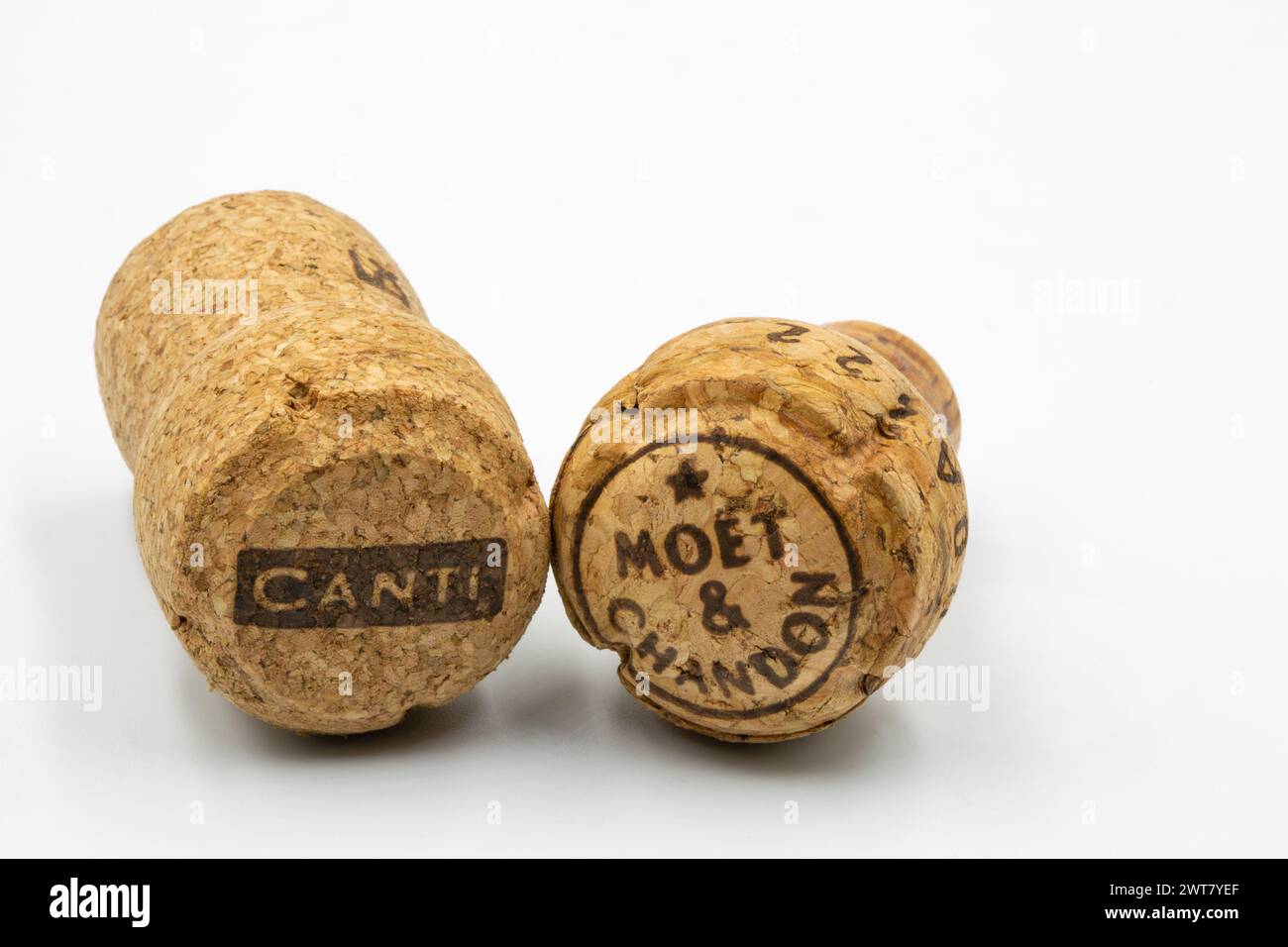 Kyiv, Ukraine - June 18, 2022: Studio shoot of bottle corks champagne ...