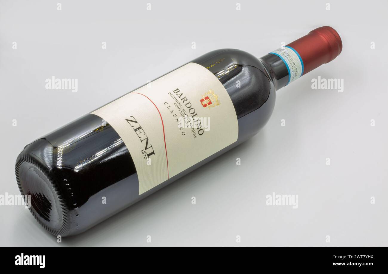 Kyiv, Ukraine - September 03, 2022: Studio shoot of Zeni Bardolino ...