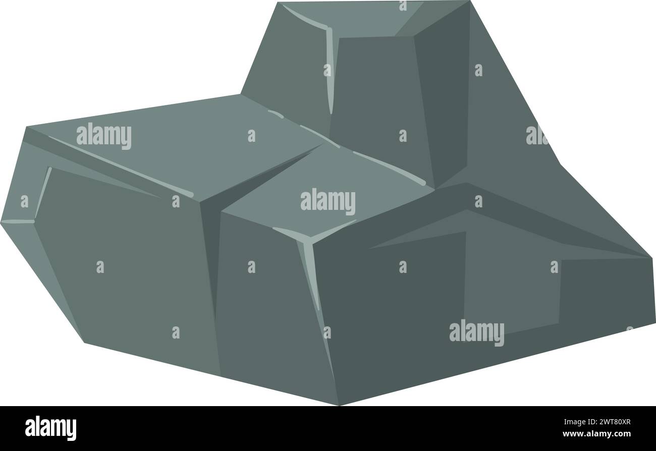 Cartoon rock stone game Cut Out Stock Images & Pictures - Alamy