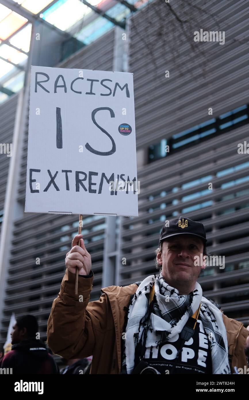 Annual National March Against Racism, organized by the Stop The Hate ...