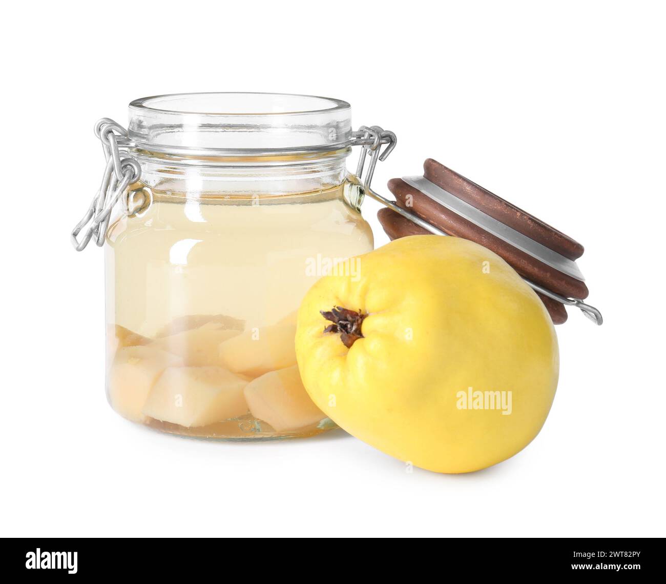 Fruit compote in jar Cut Out Stock Images & Pictures - Alamy