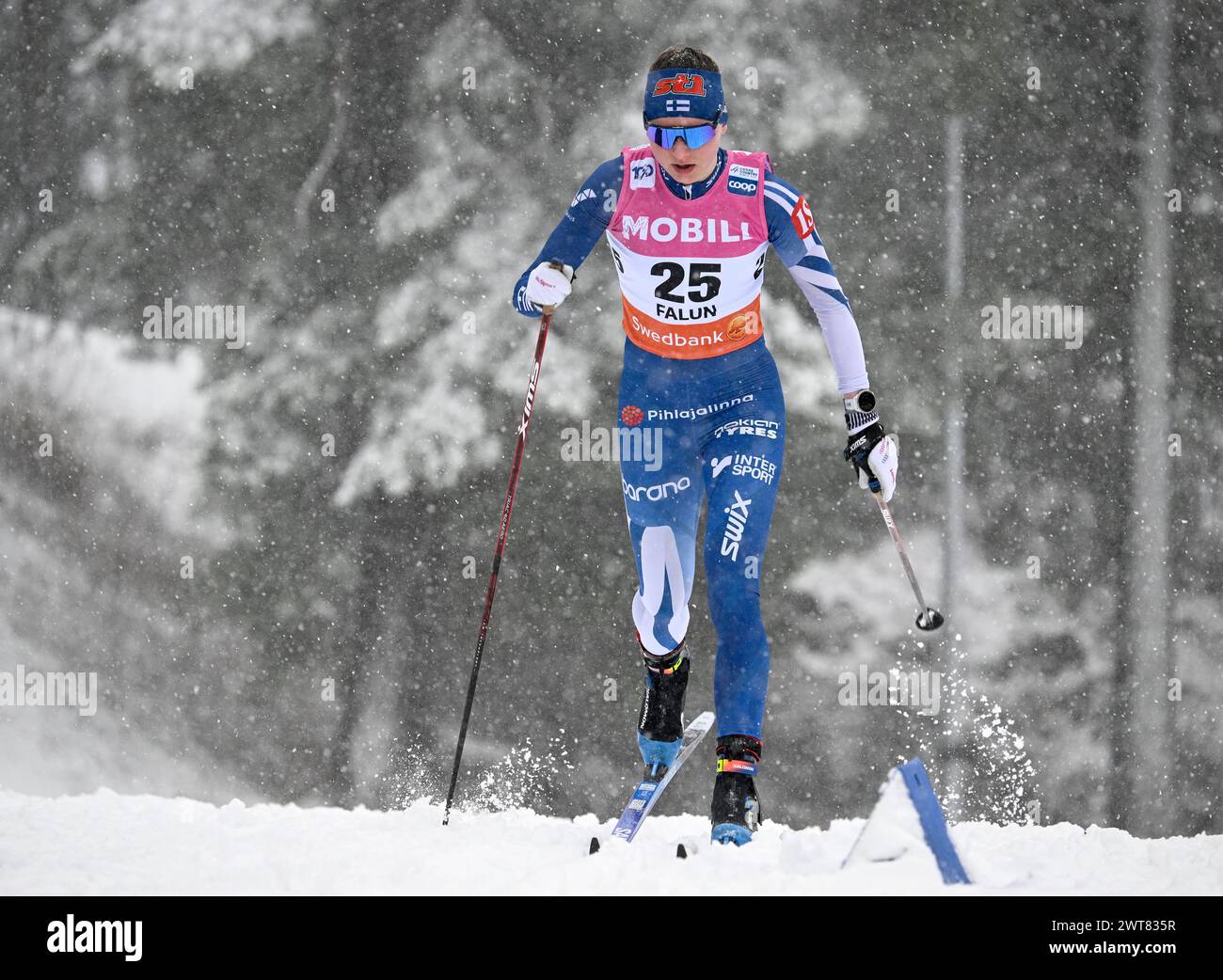 Falun, Sweden. 16th Mar, 2024. Johanna Matintalo, Finland placed second ...