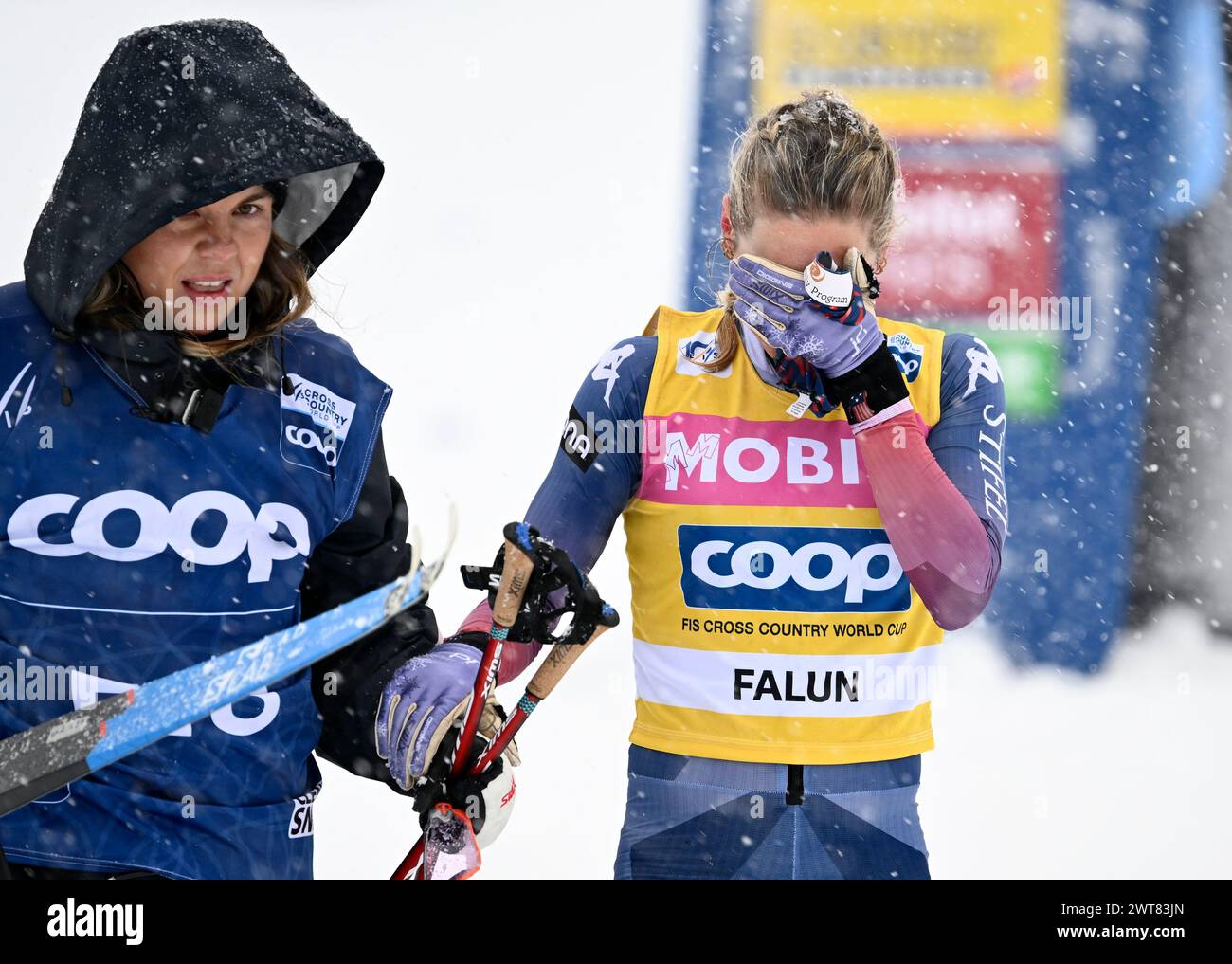 Jessie Diggins, USA, efter the Women's 10 km classic FIS World Cup ...