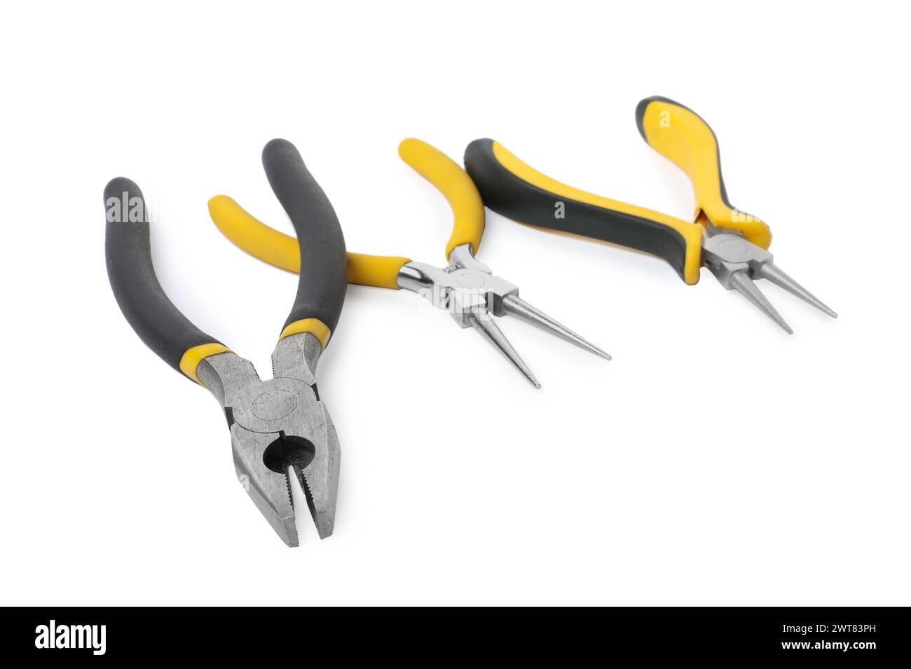 Different pliers on white hi-res stock photography and images - Alamy