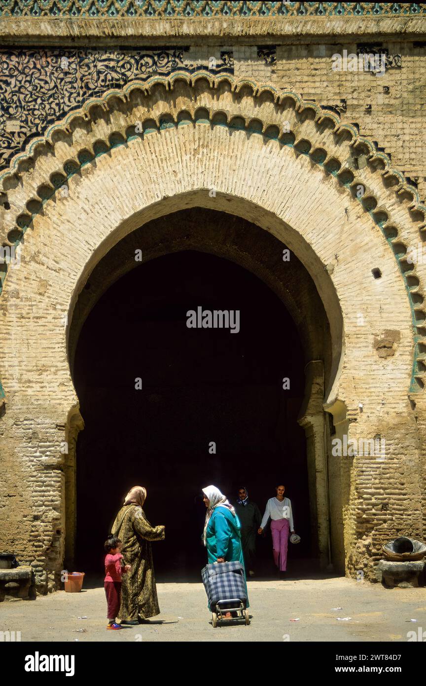 Meknes, Morocco. Bab Dar El-Kebira, one of several entrances into the ...
