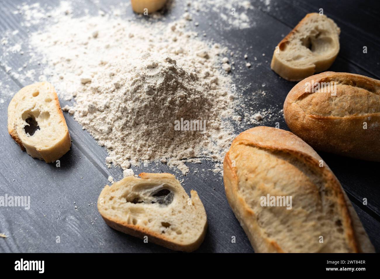 Augsburg, Bavaria, Germany - March 16, 2024: fresh baguette bread with ...