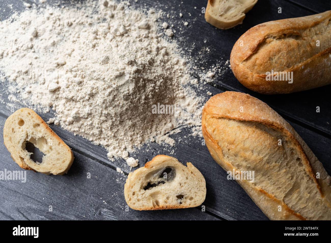 Augsburg, Bavaria, Germany - March 16, 2024: fresh baguette bread with ...