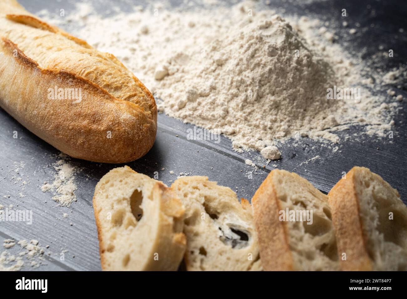 Augsburg, Bavaria, Germany - March 16, 2024: fresh baguette bread with ...