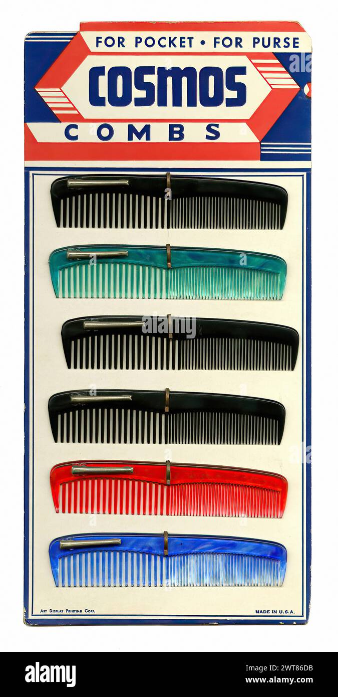 Cosmos Combs - Vintage american magazine press advertising Stock Photo ...