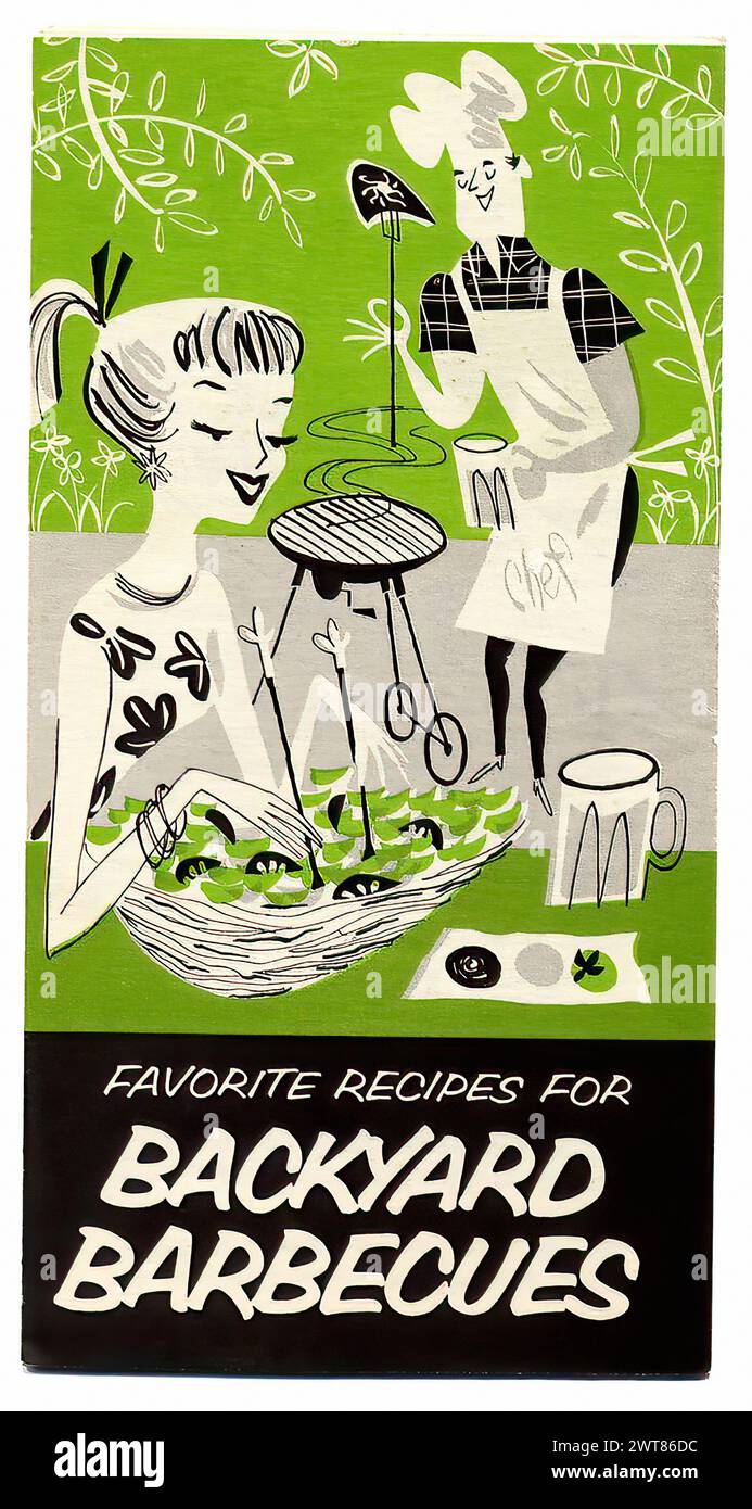 Favorite Recipes For Backyard Barbecues - Vintage american magazine ...