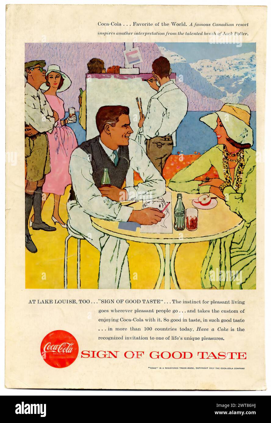 Coca-Cola ... Favorite of the World 001 - Vintage american magazine ...