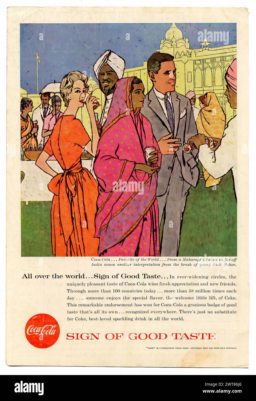 Coca-Cola ... Favorite of the World 002 - Vintage american magazine ...