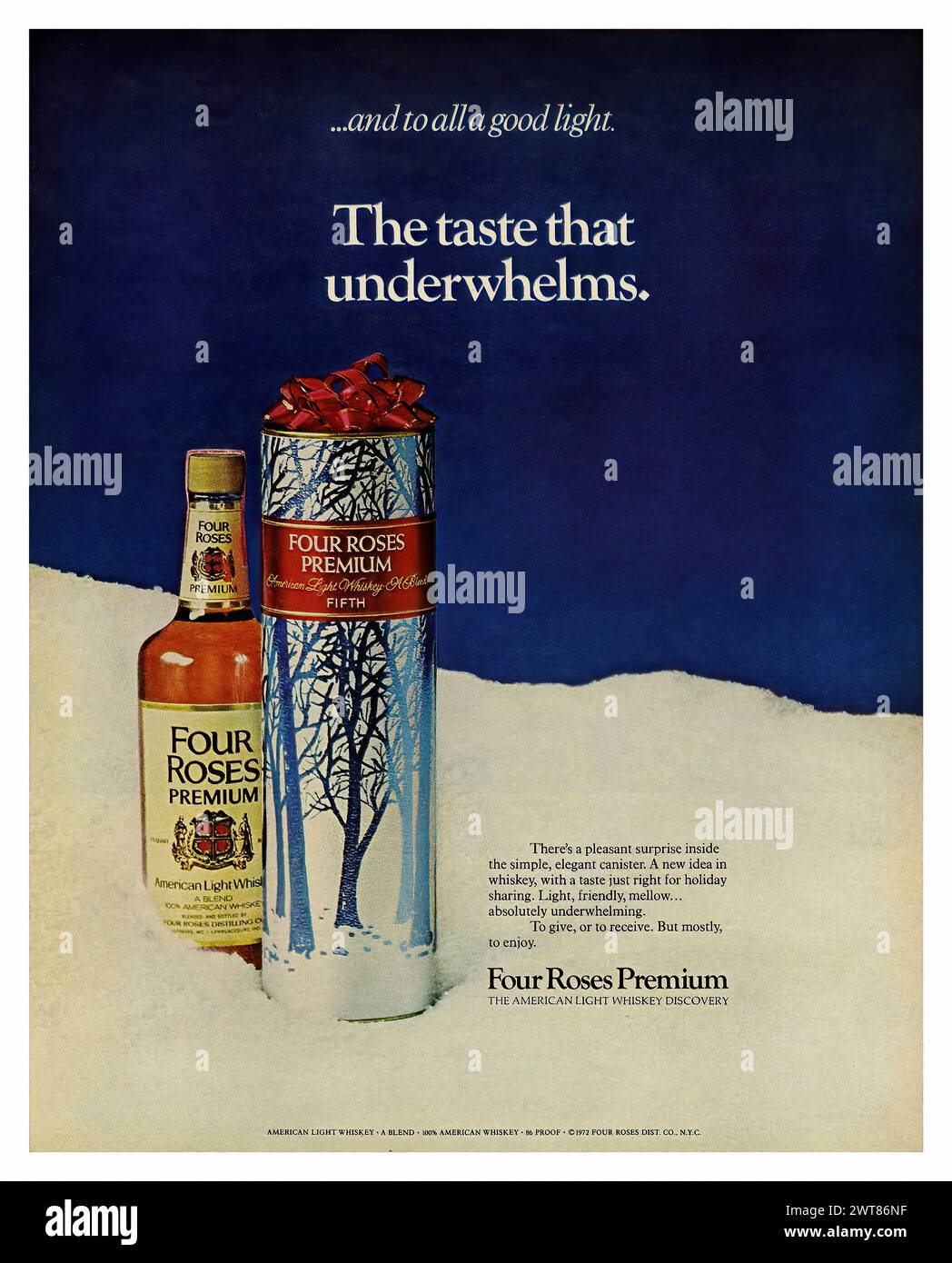 Four Roses Premium (1972) - Vintage american magazine press advertising ...