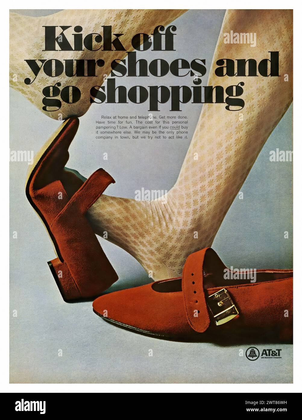 AT&T (1967) - Vintage american magazine press advertising Stock Photo ...