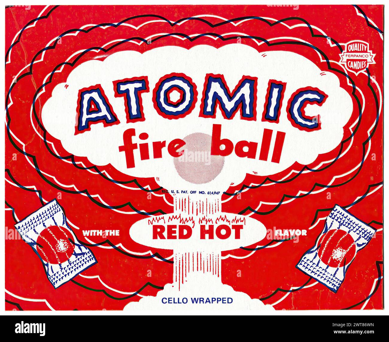 Atomic Fire Ball - Vintage american magazine press advertising Stock ...