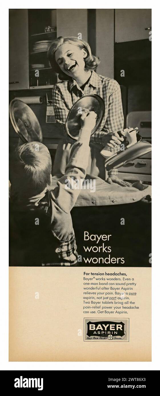 Bayer Aspirin (1966) - Vintage american magazine press advertising ...