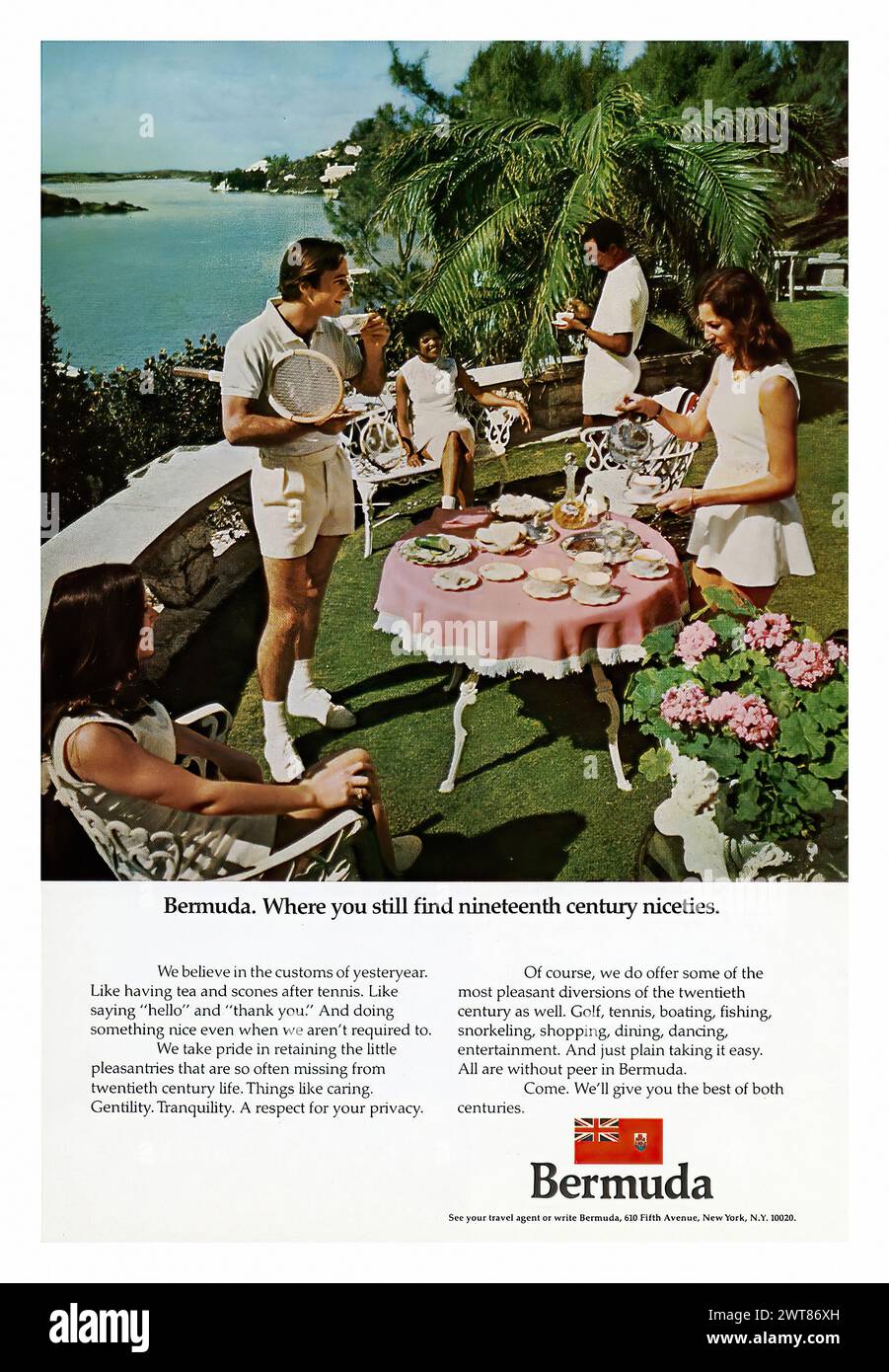 Bermuda (1973) - Vintage american magazine press advertising Stock ...